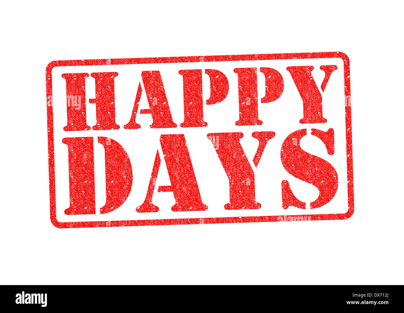 HAPPY DAYS Rubber Stamp over a white background Stock Photo - Alamy