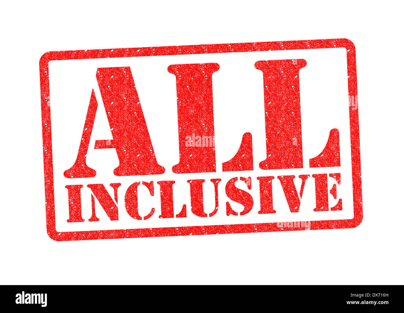 ALL INCLUSIVE Rubber stamp over a white background Stock Photo - Alamy