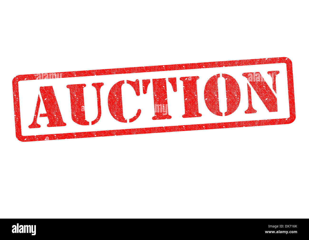 AUCTION Rubber stamp over a white background Stock Photo - Alamy