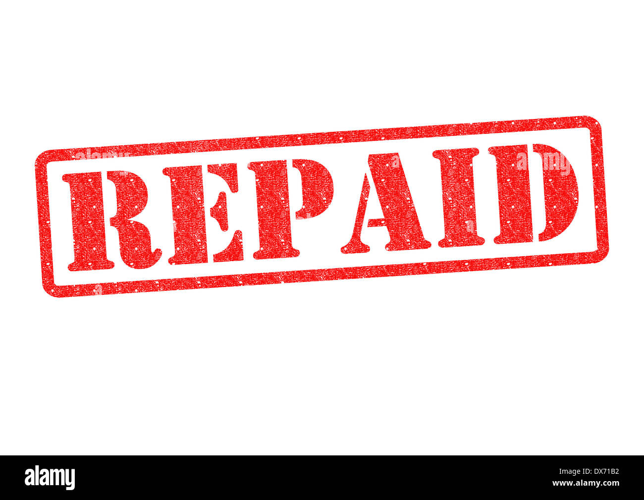 REPAID Rubber Stamp over a white background Stock Photo - Alamy