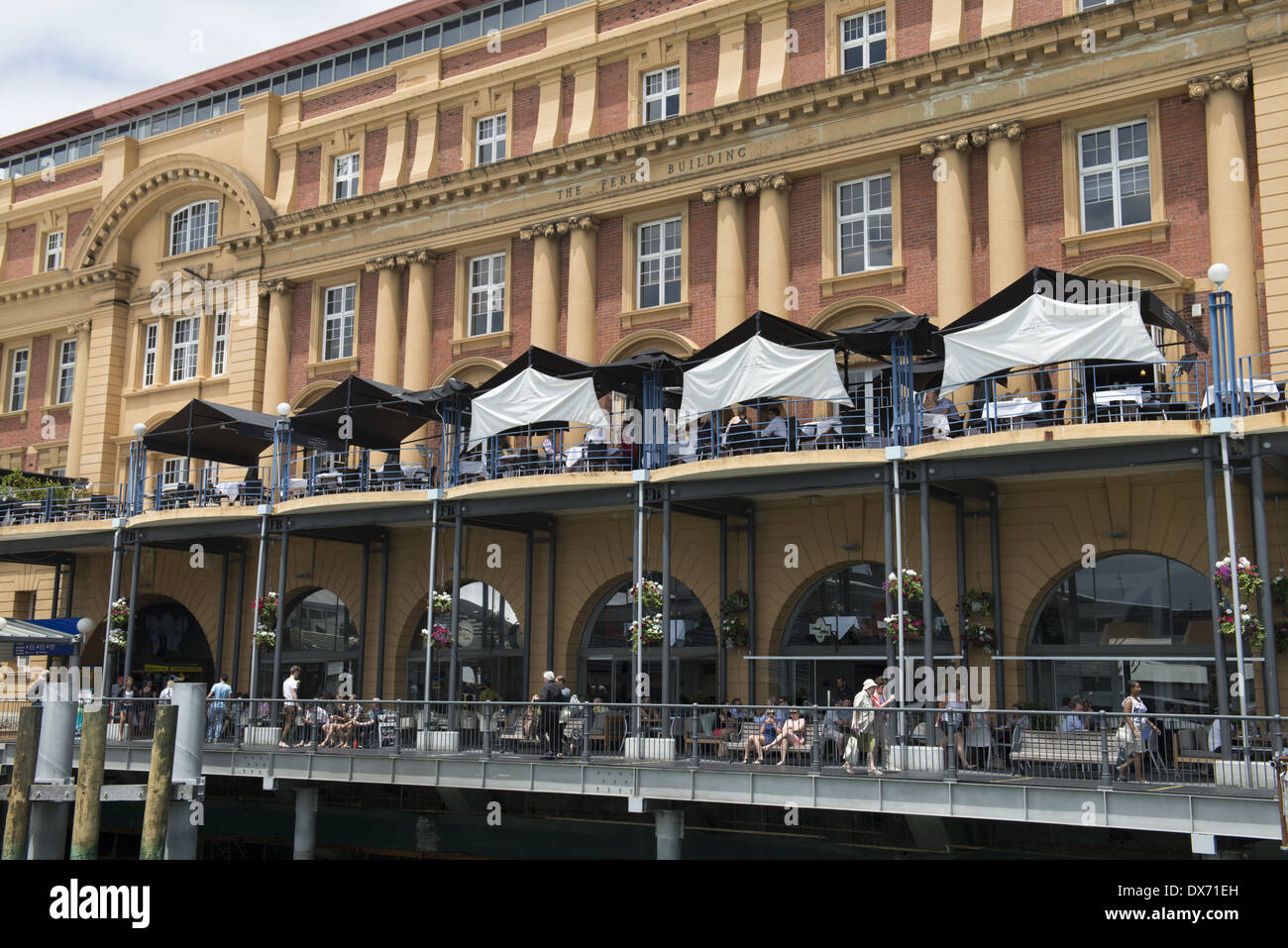 The Ferry Building in Auckland Harbour Stock Photo - Alamy
