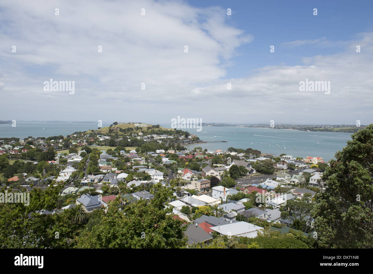 View from Mt Victoria looking East to North Head Stock Photo - Alamy