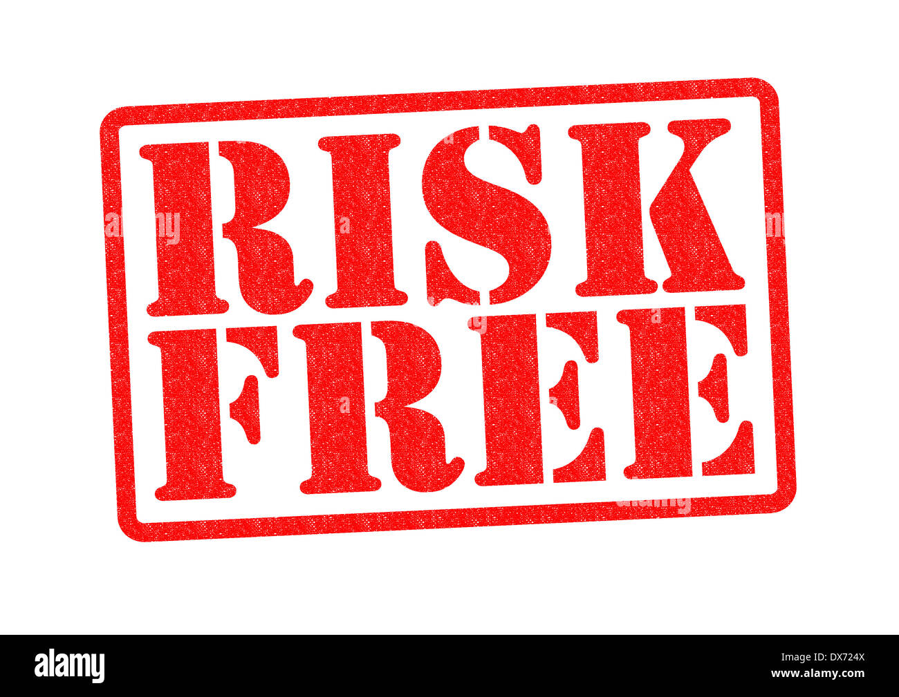 RISK FREE Rubber Stamp over a white background Stock Photo - Alamy