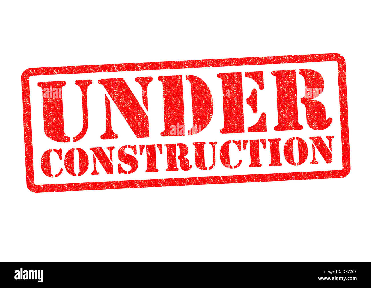 UNDER CONSTRUCTION Rubber Stamp over a white background Stock Photo - Alamy