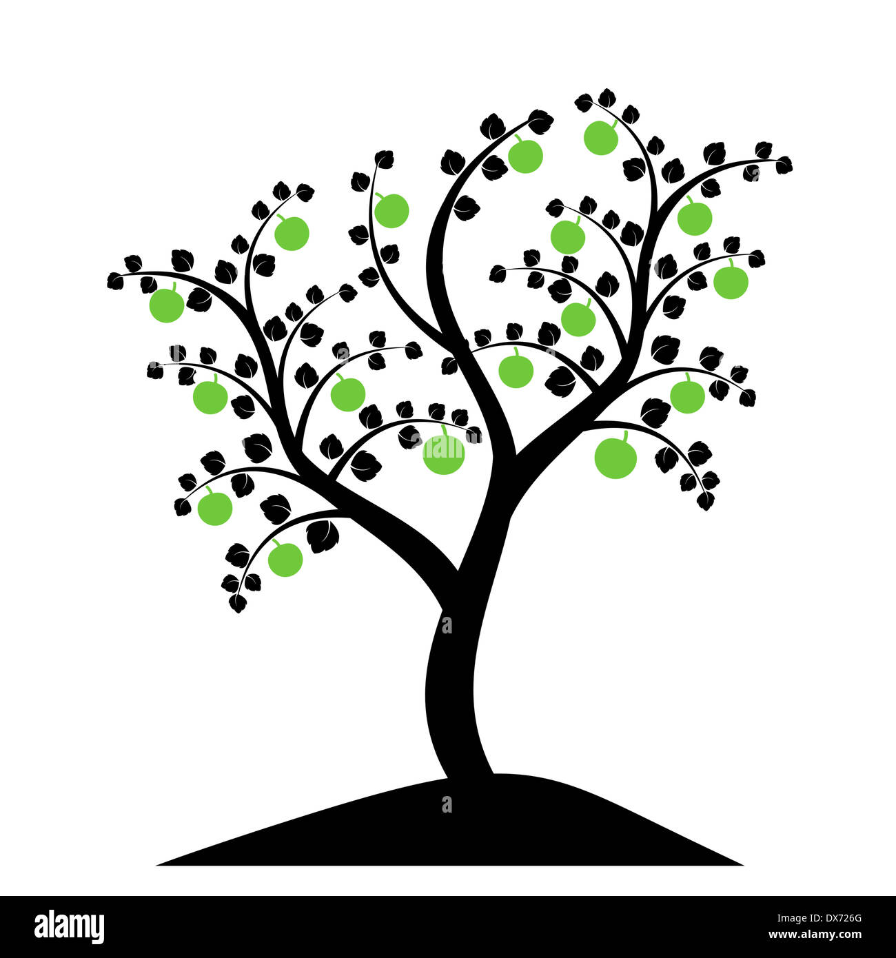 Fruit Tree Silhouette