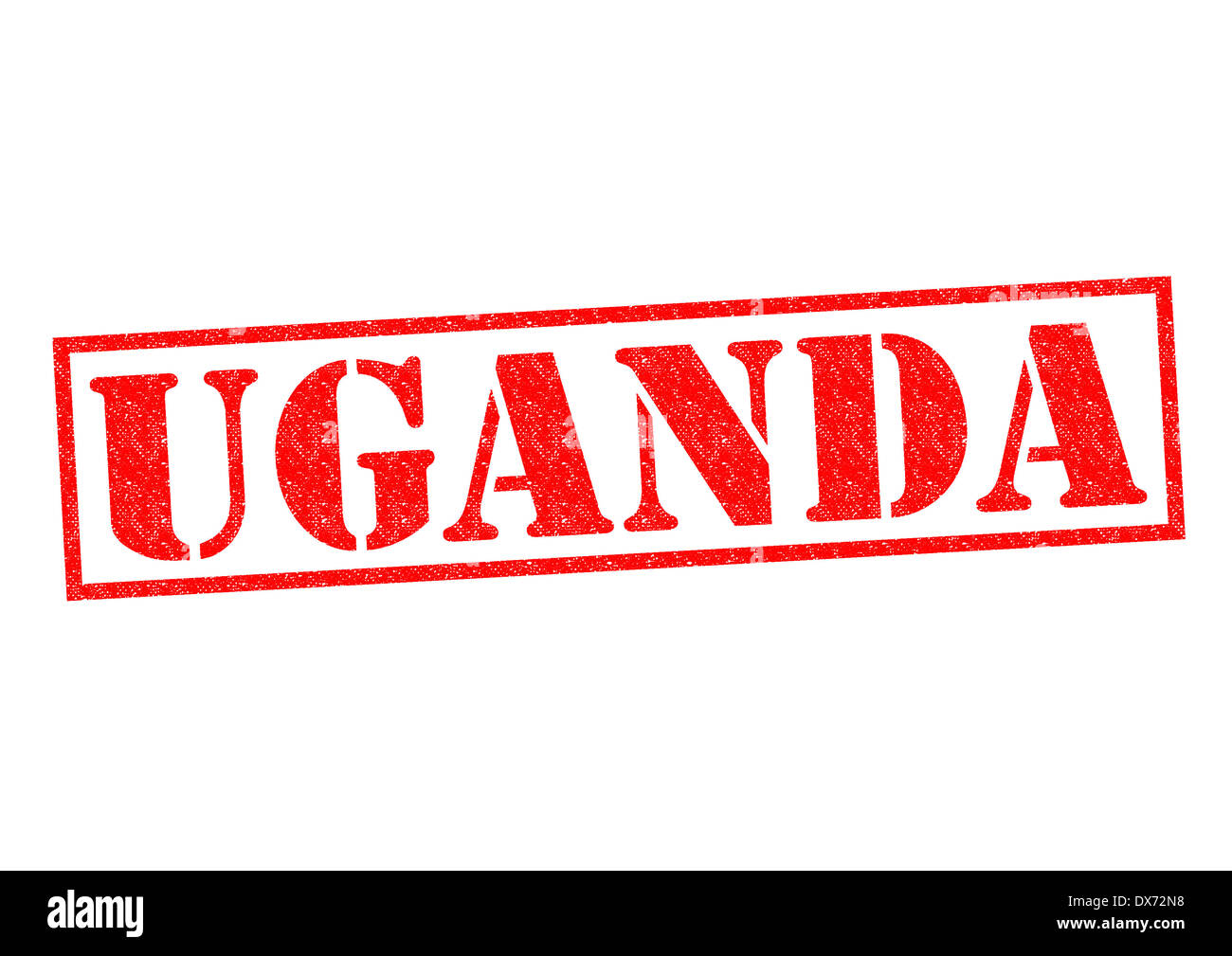 UGANDA Rubber Stamp over a white background Stock Photo - Alamy
