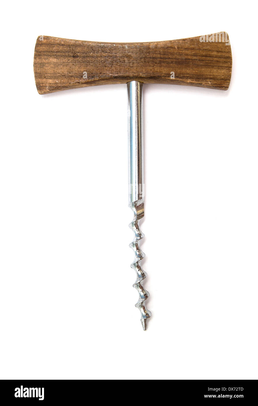 Corkscrew isolated on white background Stock Photo - Alamy