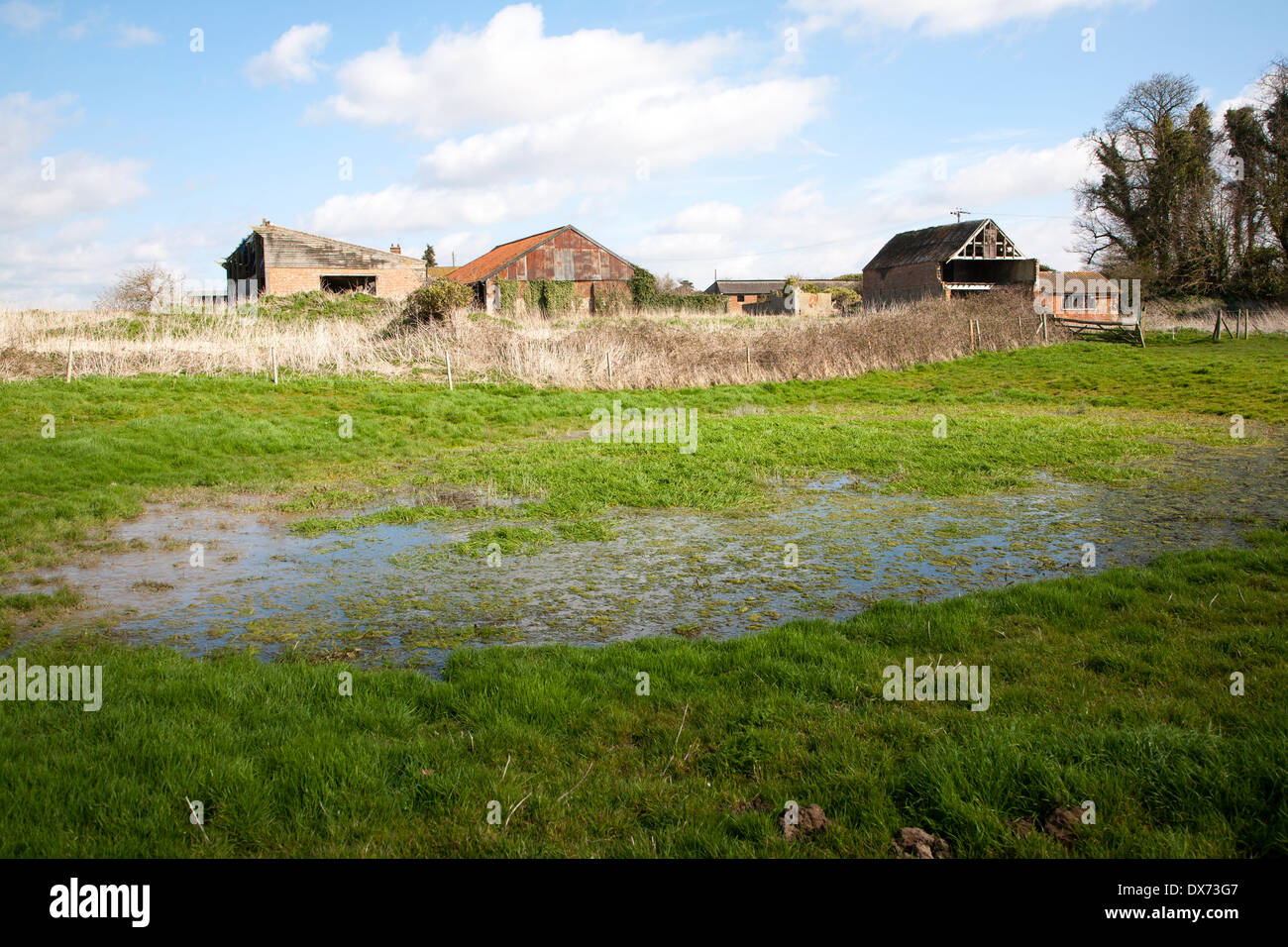 Dew pond traditional method used for water collection and storage ...