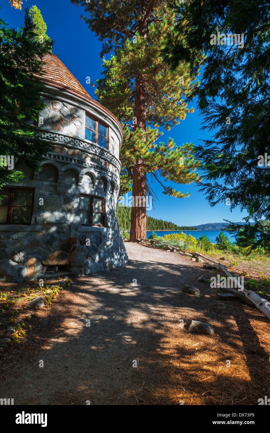 Vikingsholm castle, Emerald Bay State Park, Lake Tahoe, California USA ...