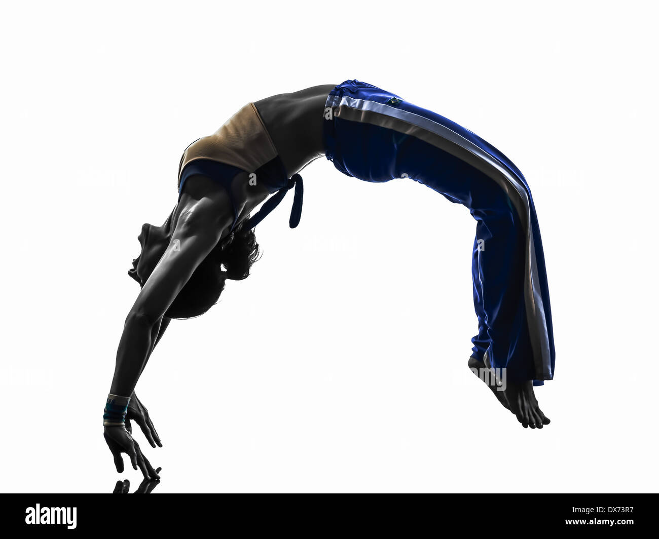 Silhouette People Doing Backflips