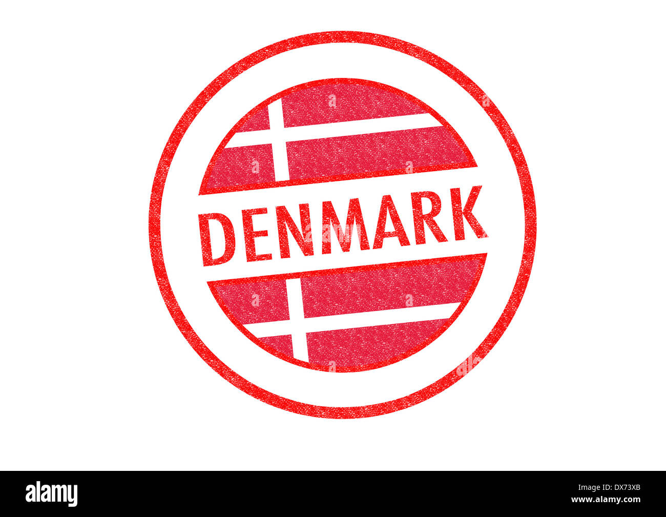Denmark Passport Stamp Denmark Hipster Round Rubber Stamp With