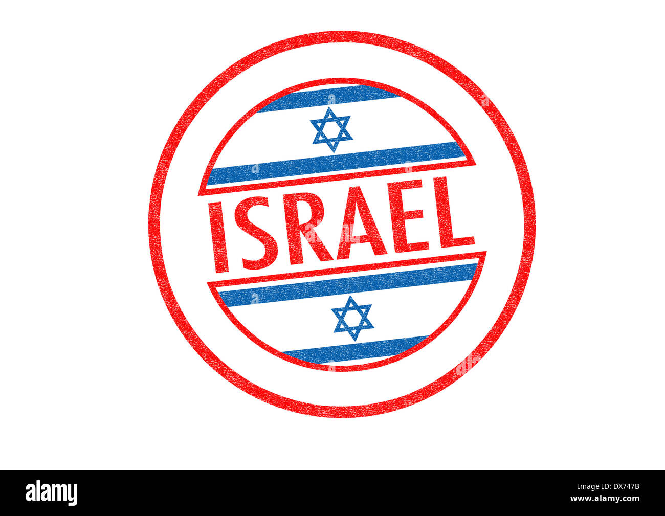 Passport-style ISRAEL rubber stamp over a white background Stock Photo ...