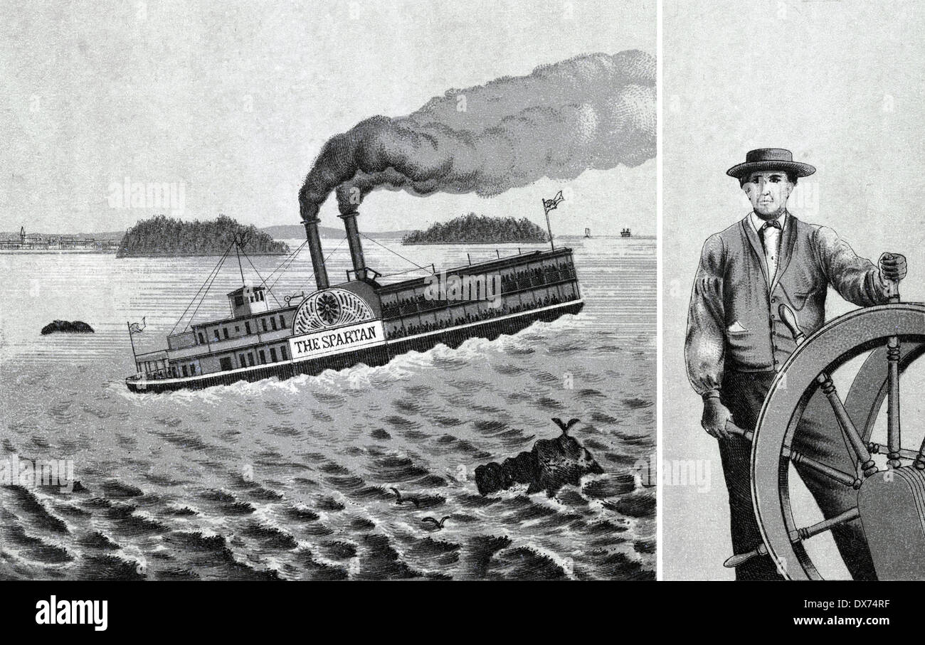 1890s steamship hi-res stock photography and images - Alamy