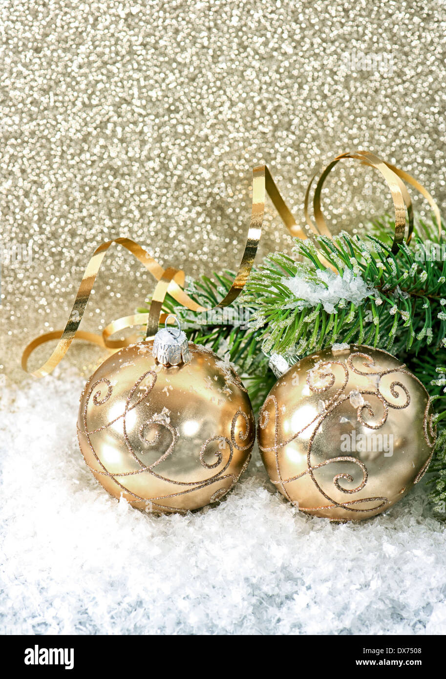 Golden merry christmas greeting hi-res stock photography and images - Alamy