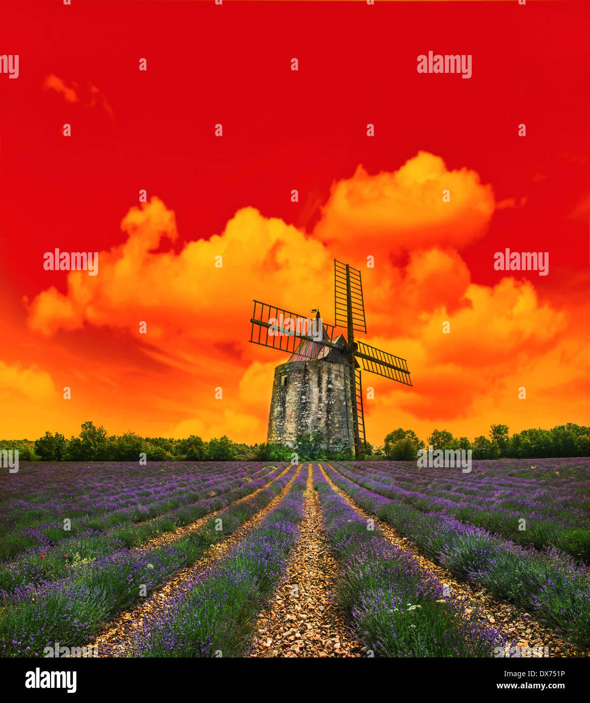 Purple windmill hi-res stock photography and images - Alamy