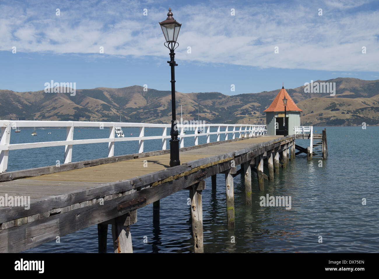 Daly's Wharf is the oldest surviving wharf in Akaroa, believed to have ...