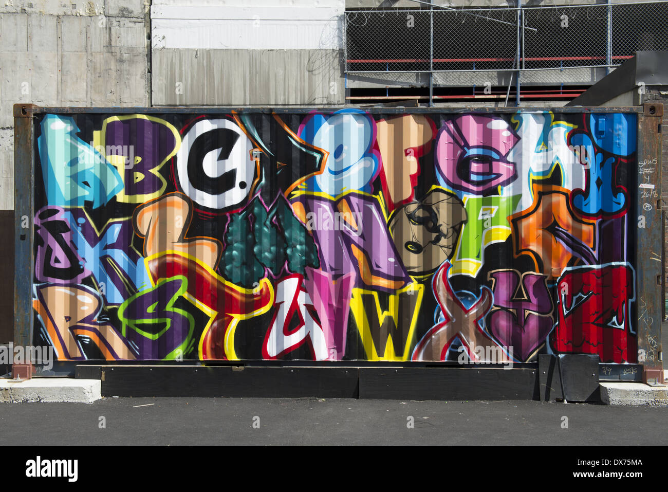 Shipping containers used to create a temporary inner city retail centre ...