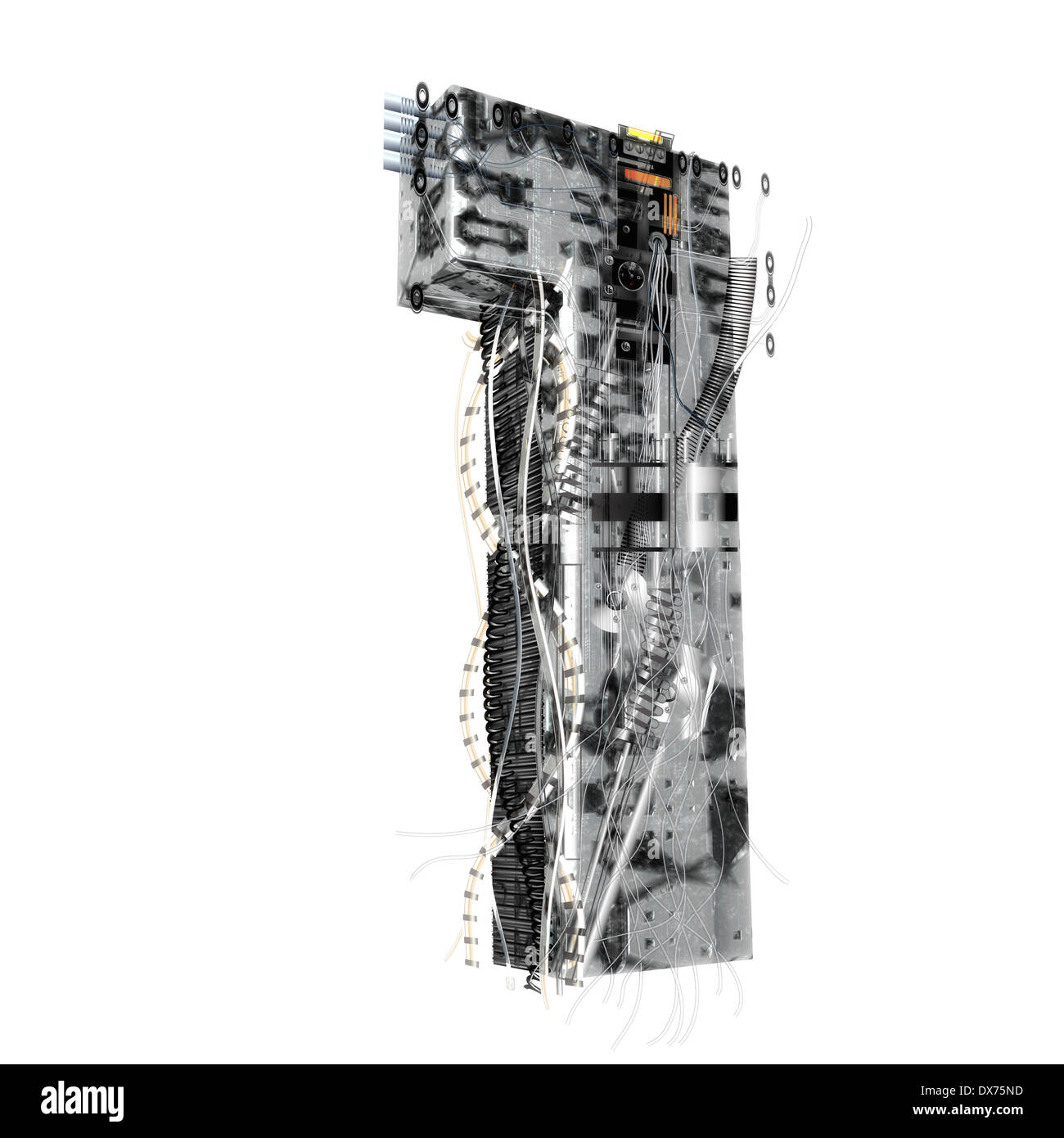 Industrial 3D Number Stock Photo - Alamy