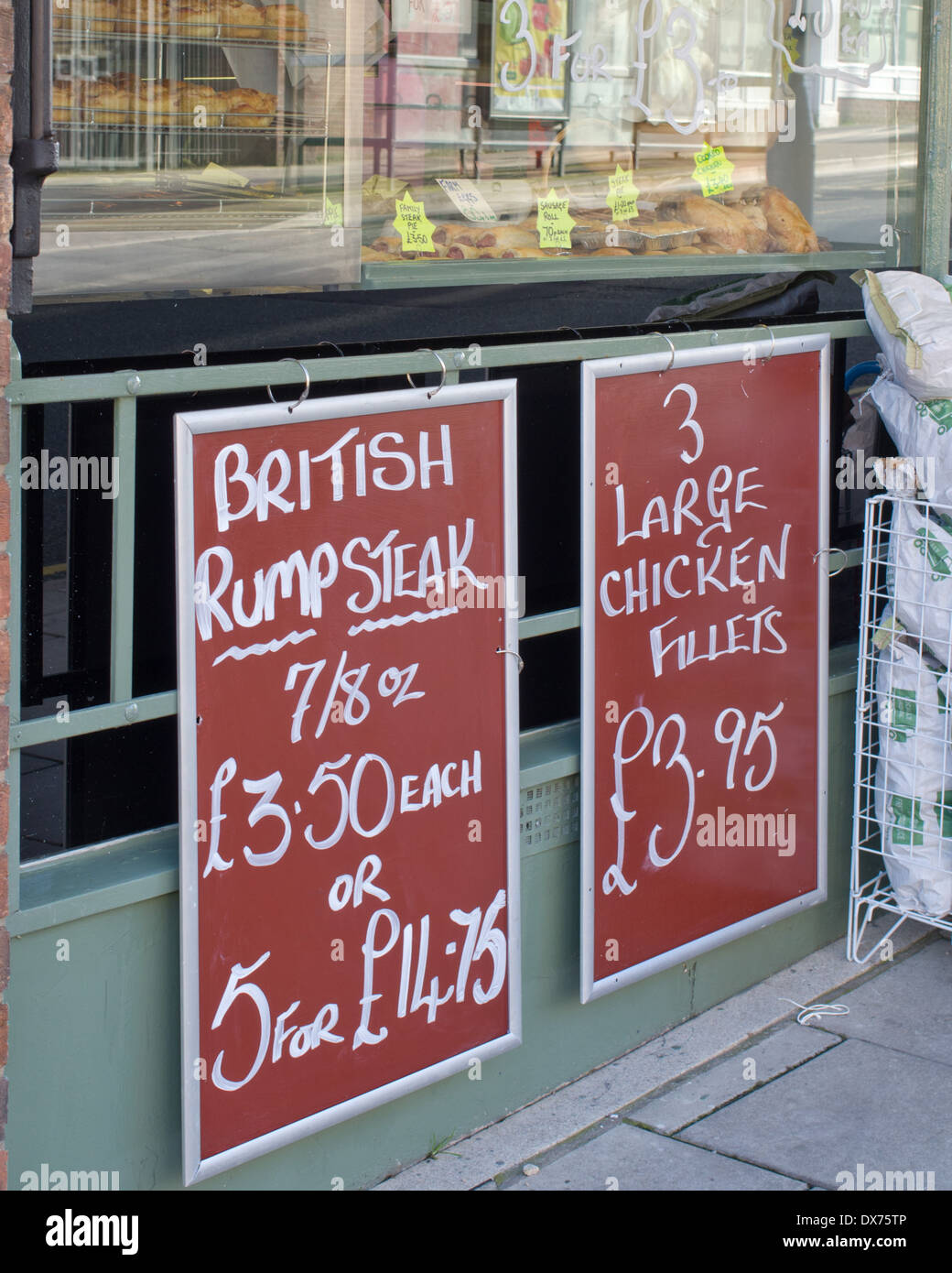 Butchers shop window uk hi-res stock photography and images - Alamy