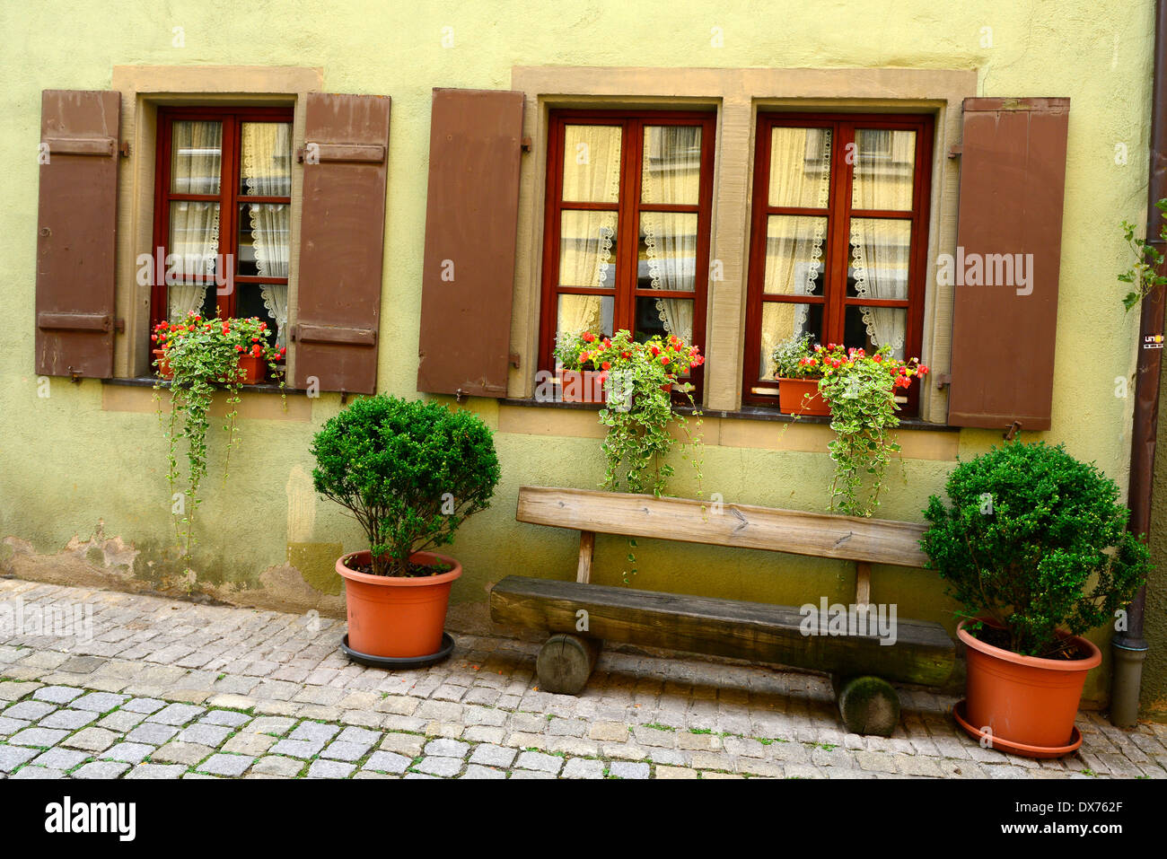 Bavaria flower boxes by windows hi-res stock photography and images - Alamy