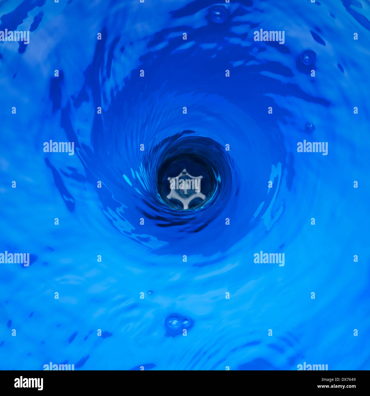 Plug Hole Water with Vortex Effect Stock Photo - Alamy