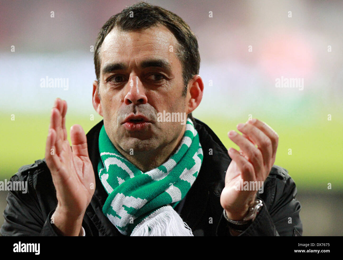 Nuremberg, Germany. 08th Mar, 2014. Bremen's head coach Robin Dutt ...