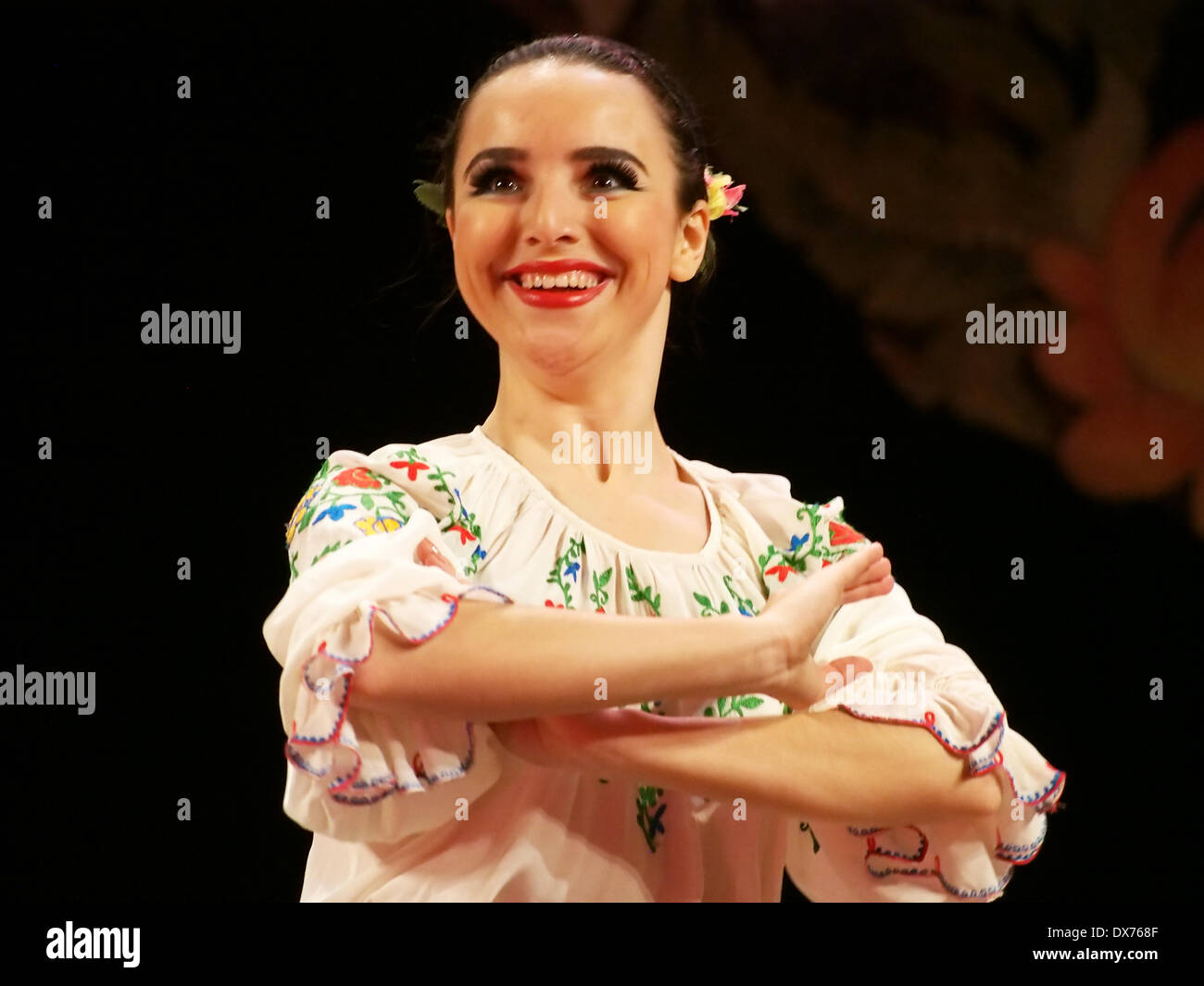 Lugansk, Ukraine. 18th January 2014. Dancers of Ensemble of Virsky are ...