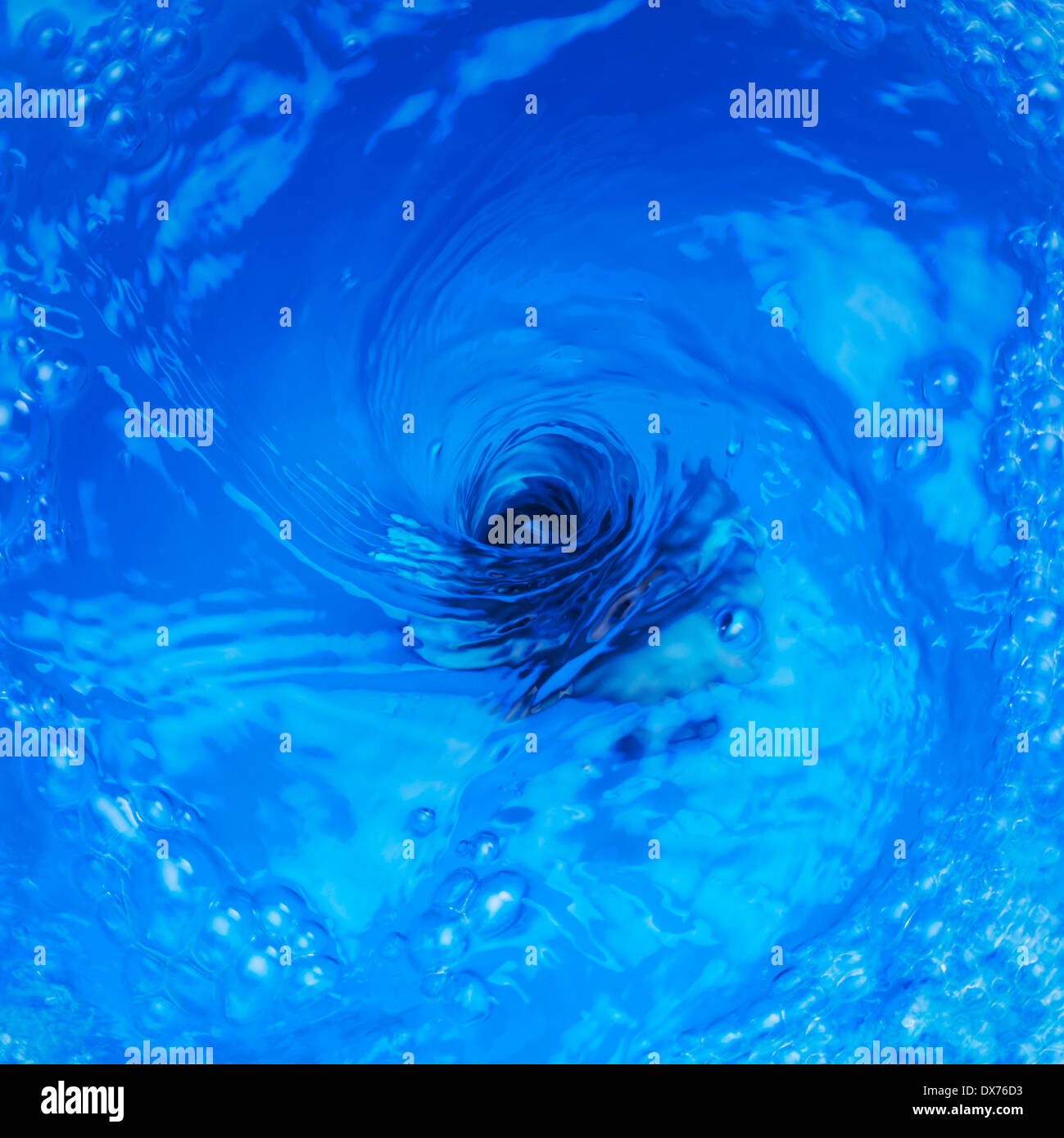 Plug Hole Water with Vortex Effect Stock Photo - Alamy