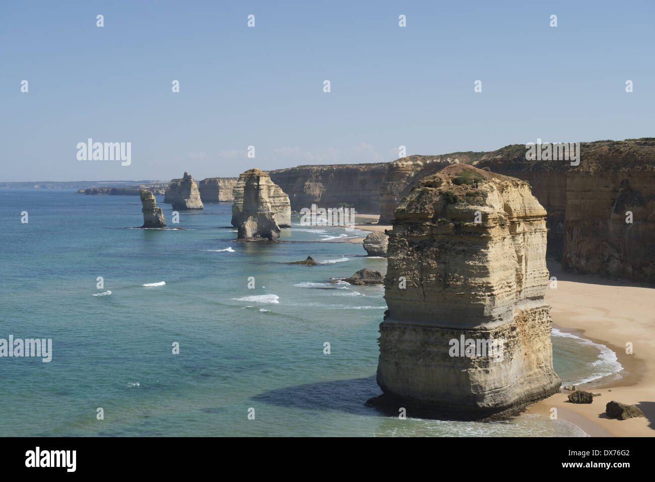 The Twelve Apostles. These limestone rock stacks have been formed by ...