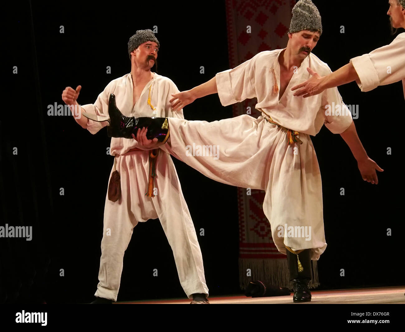 Lugansk, Ukraine. 18th January 2014. Dancers of Ensemble of Virsky are ...
