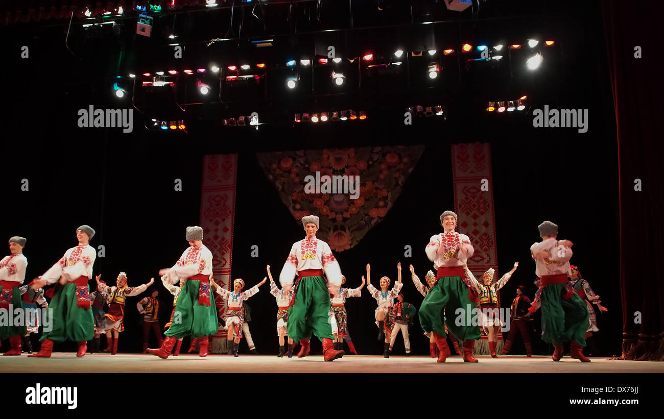 Lugansk, Ukraine. 18th January 2014. The Ukrainian National Folk Dance ...