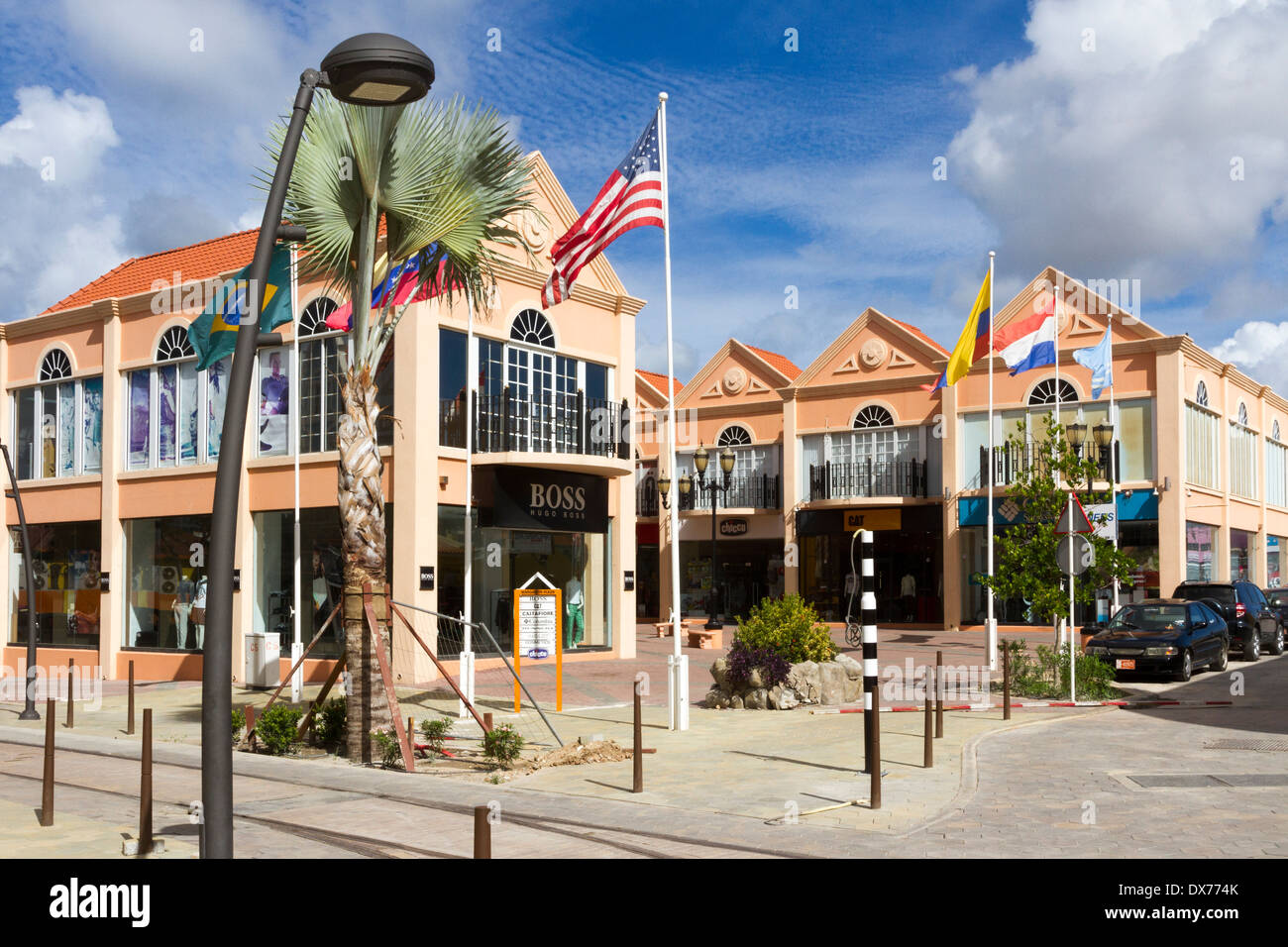 Duty Free Shops in Orangestad, Aruba's Capital Stock Photo - Alamy