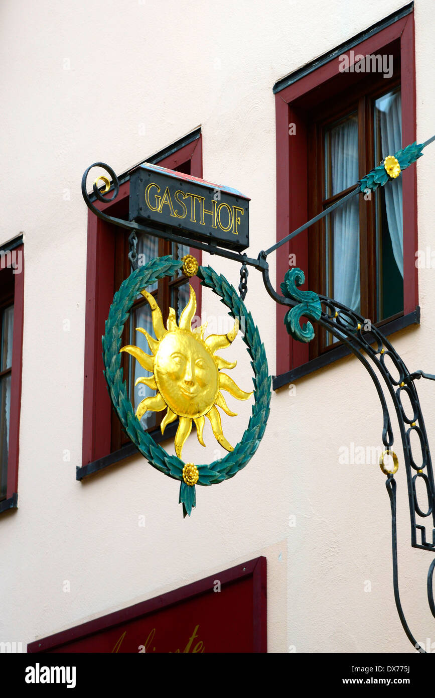 Sun Shop Sign Rothenburg Germany DE Franconia Bavaria Stock Photo - Alamy