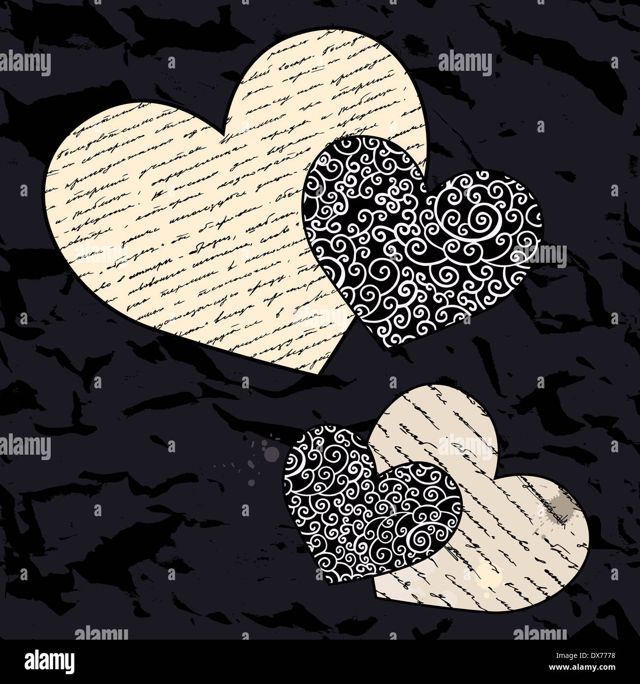 Heart illustration set. Love. Vector background Stock Photo - Alamy Heart illustration set. Love. Vector background Stock Photo - Alamy