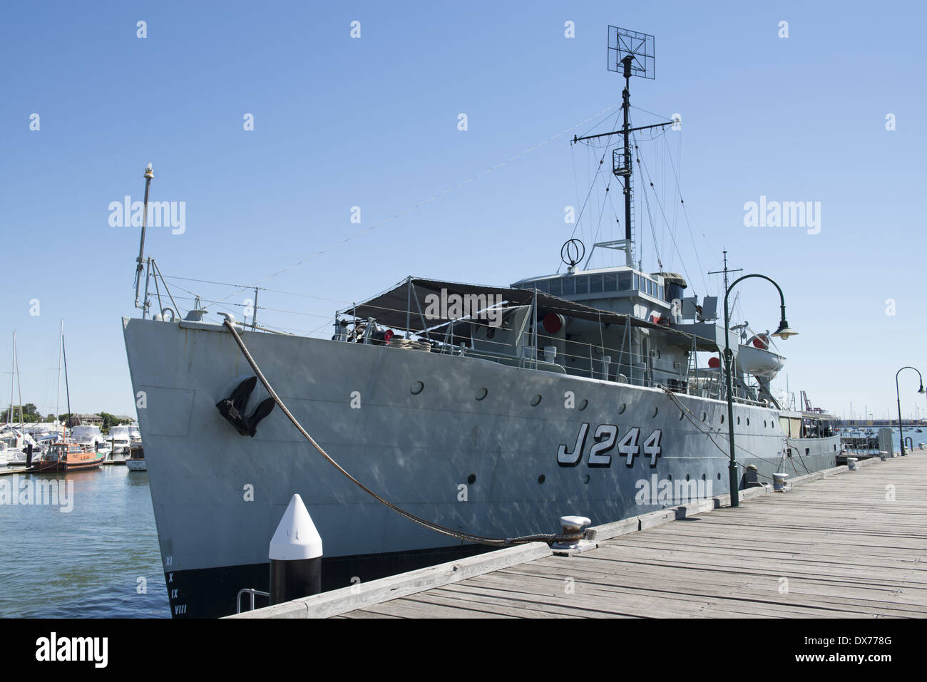 Williamstown Gem Pier Hmas Castlemaine A Decommissioned Ww2