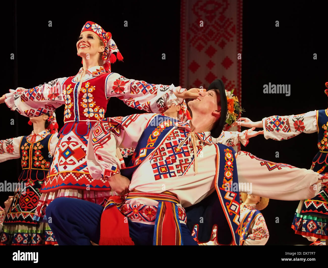 Lugansk, Ukraine. 18th January 2014. Dancers of Ensemble of Virsky are ...