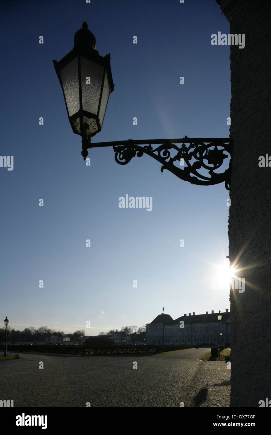 The Marstallmuseum and Schloss Nymphenburg, Munich, Germany, on a ...