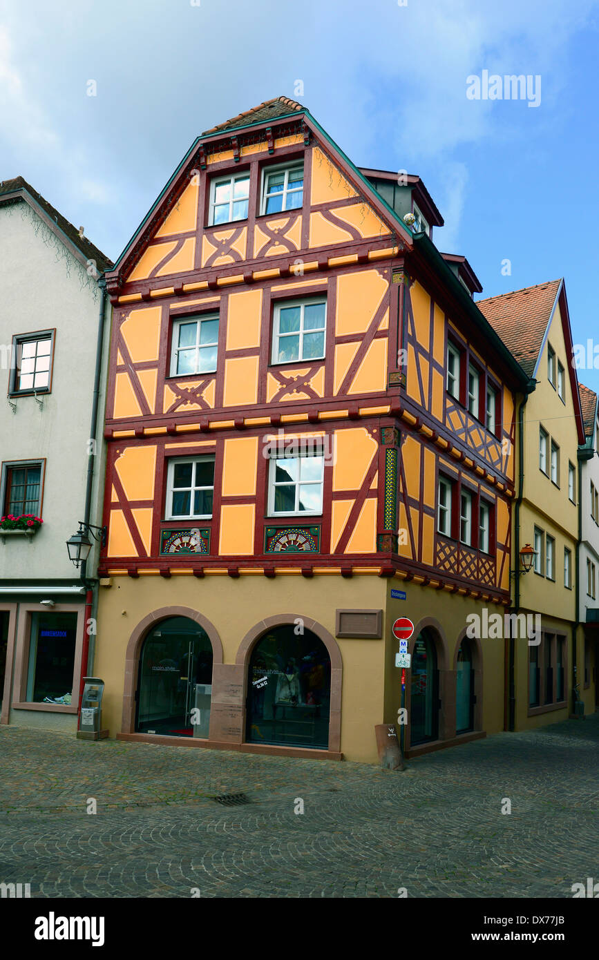 Street and Shops Wertheim Germany DE Europe Stock Photo - Alamy
