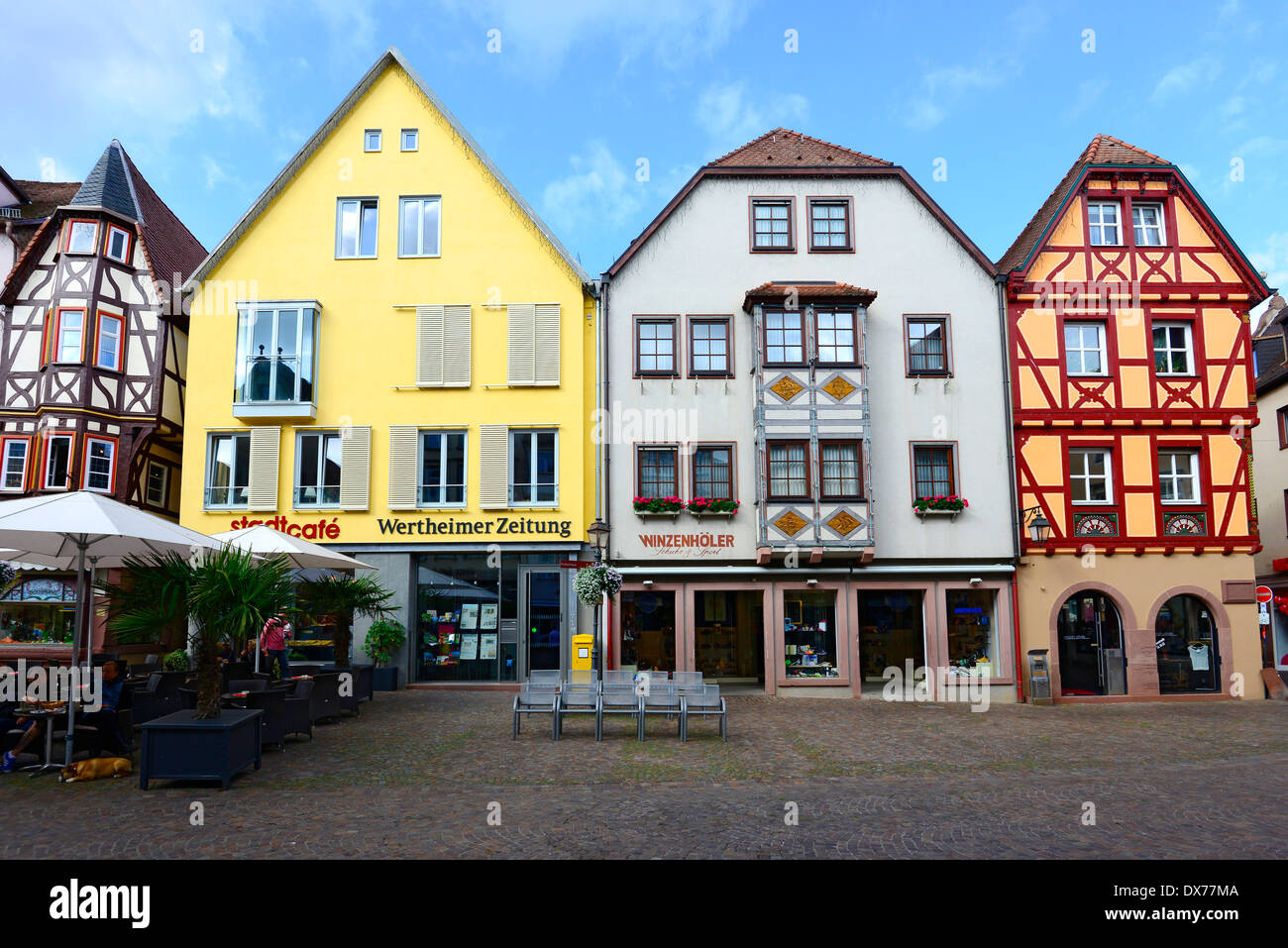 Wertheim castle wertheim old town hi-res stock photography and images ...
