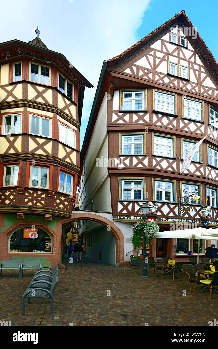 Town Square Area Wertheim Germany DE Europe Stock Photo - Alamy