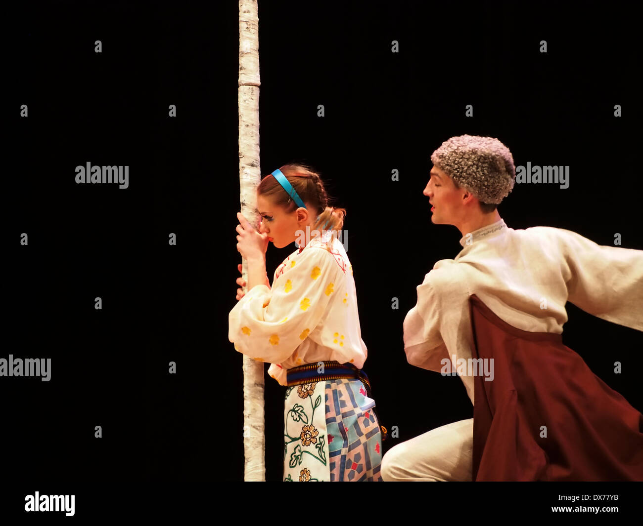 Lugansk, Ukraine. 18th January 2014. Dancers of Ensemble of Virsky are ...