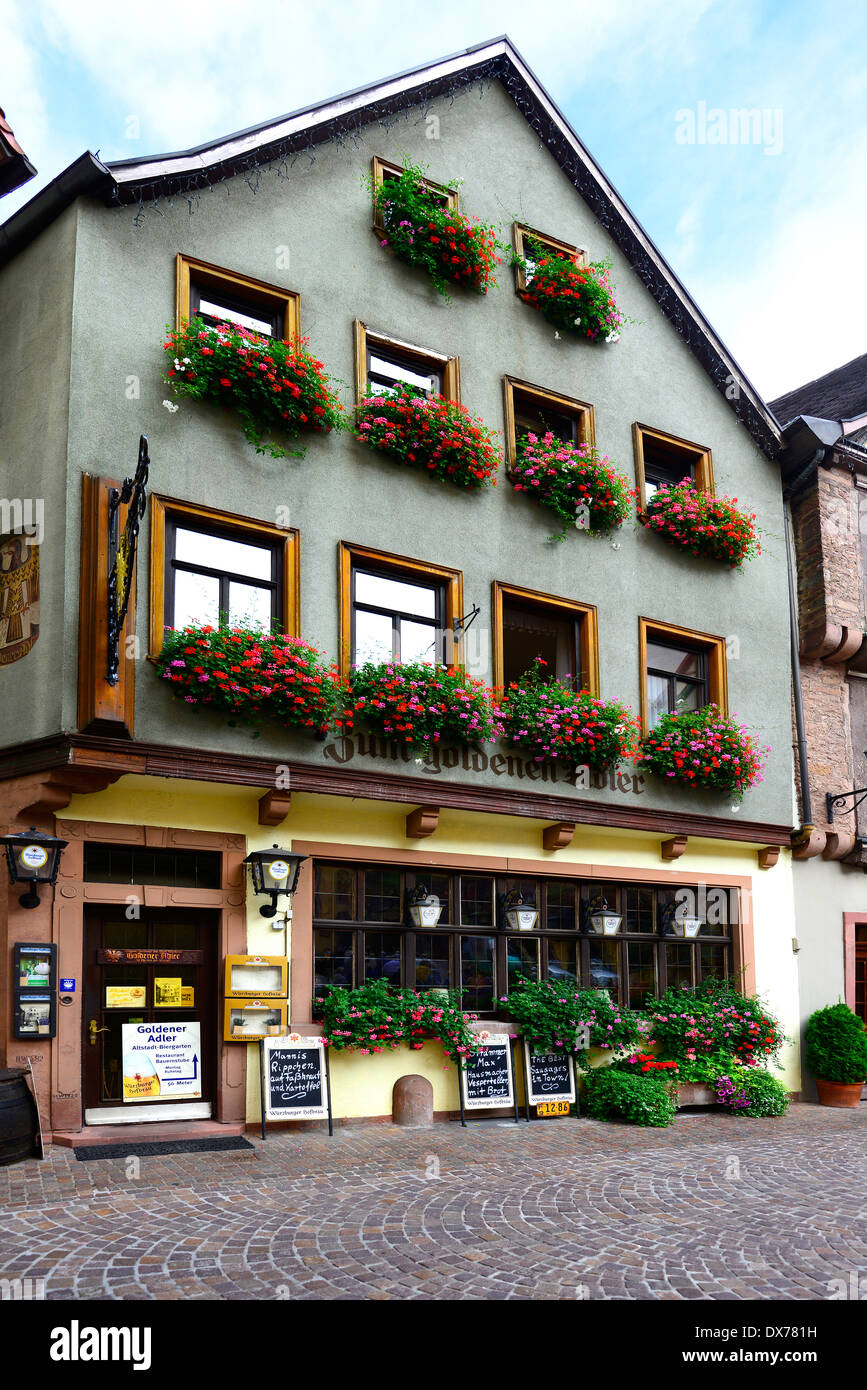 Wertheim germany de baden wurttemberg medieval hi-res stock photography ...