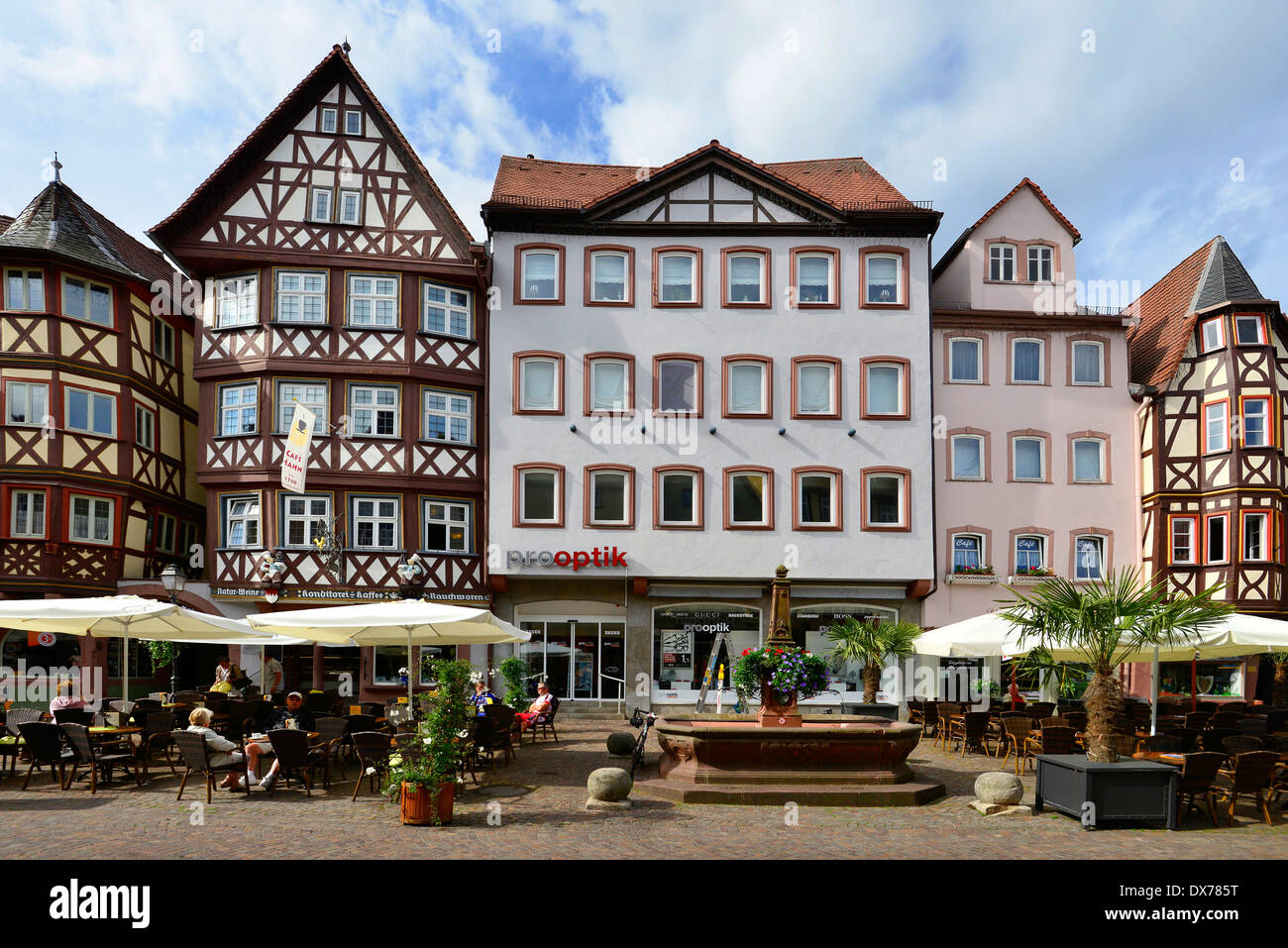 Cafes Wertheim Germany DE Baden-Wurttemberg Medieval Wine Castle Tauber ...