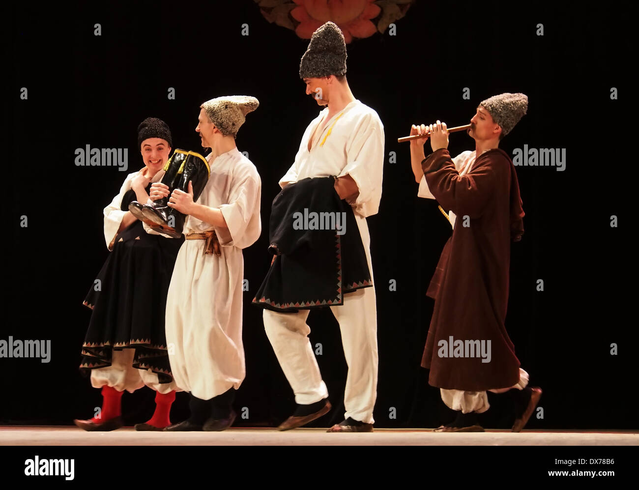 Lugansk, Ukraine. 18th January 2014. Dancers of Ensemble of Virsky are ...
