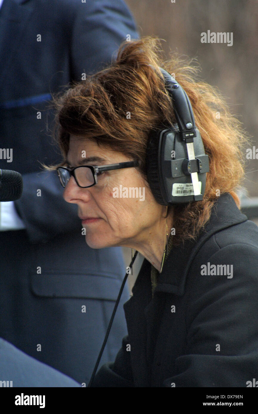 London, UK . 19th Mar, 2014. Economist Vicky Pryce gives her expert ...