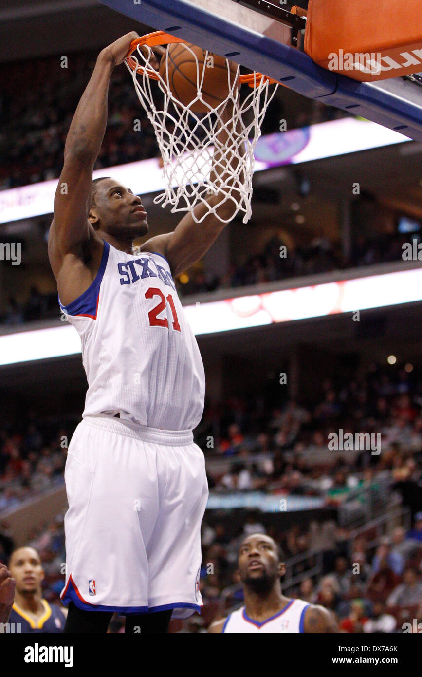 Philadelphia 76ers thaddeus young hi-res stock photography and images ...