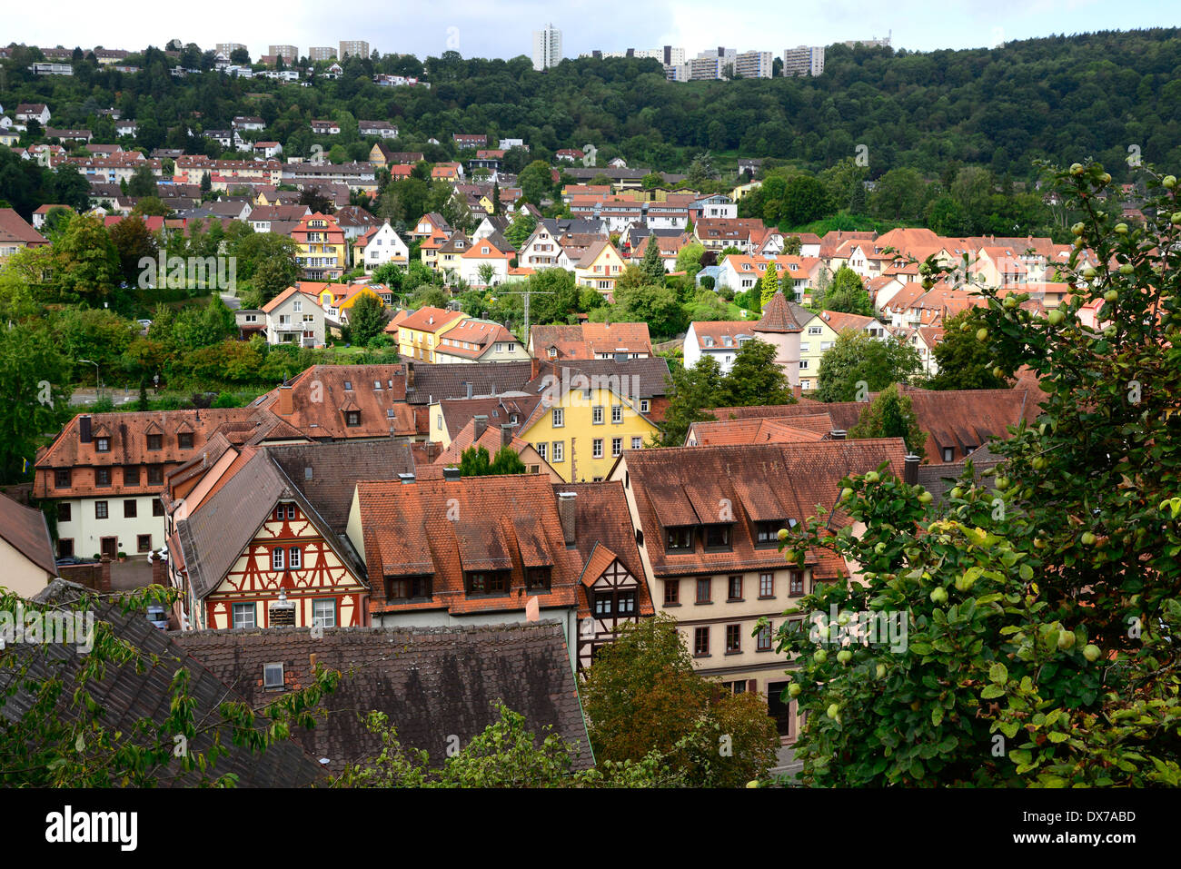 Wertheim germany de baden wurttemberg medieval hi-res stock photography ...