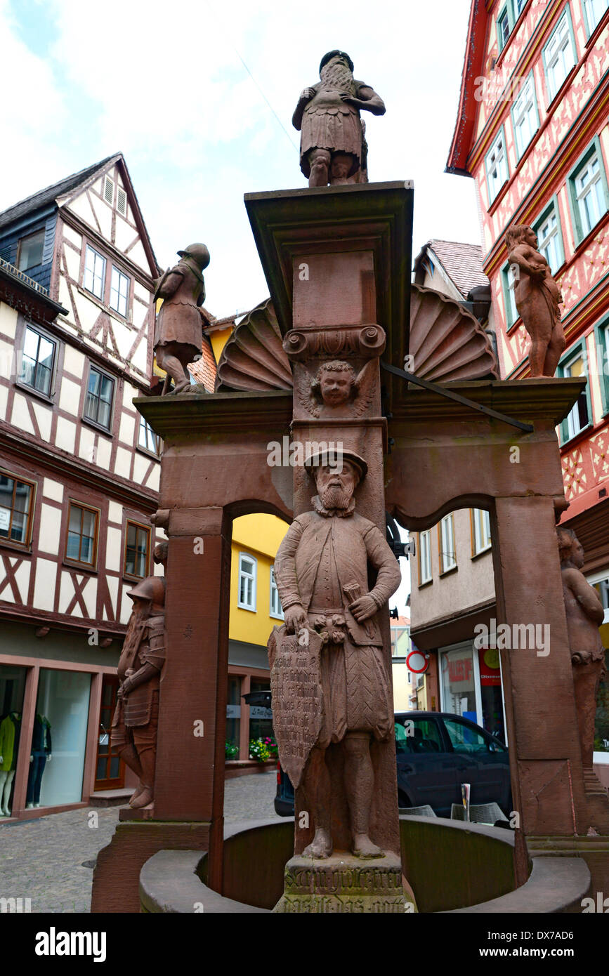Wertheim germany de baden wurttemberg medieval hi-res stock photography ...
