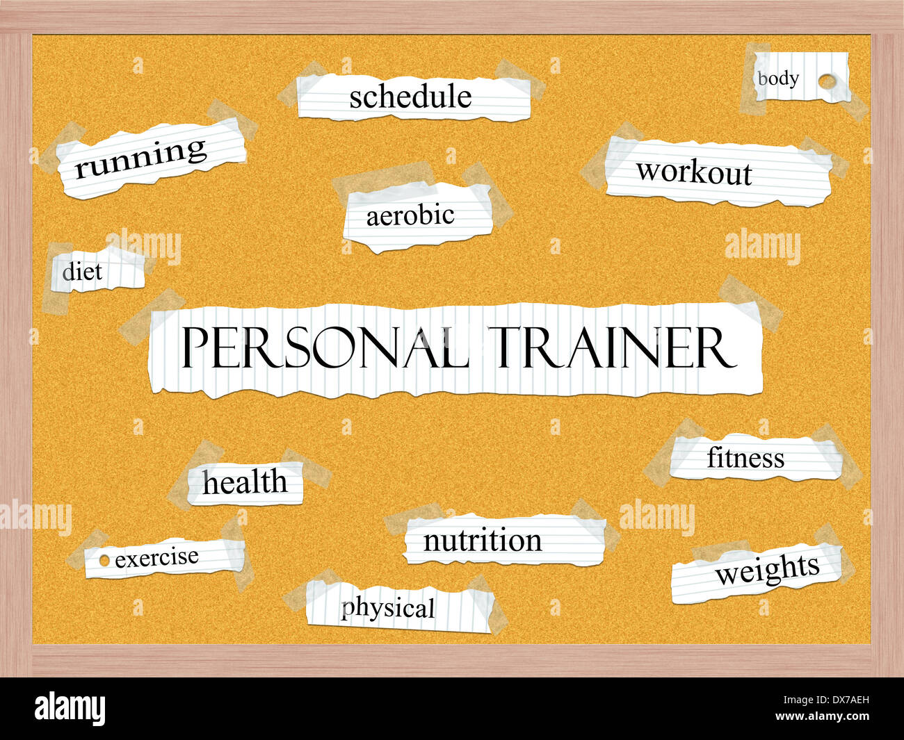 Personal trainer word cloud concept hi-res stock photography and images ...