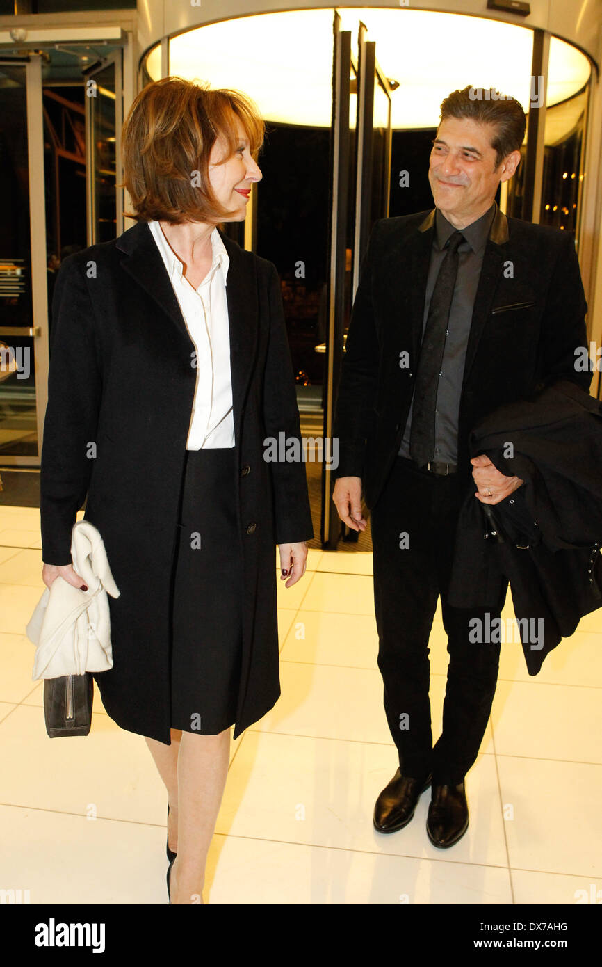 March 19, 2014 - French actress NATHALIE BAYE and Greek-French actor ...
